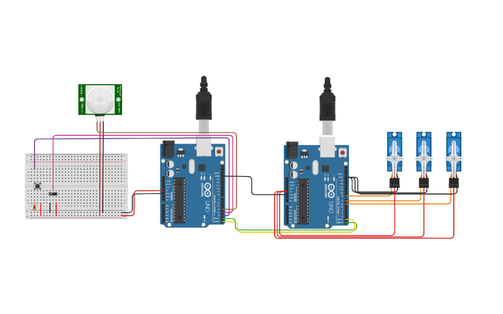 Circuit design WEEK #9 - OUTPUT #1 - Tinkercad