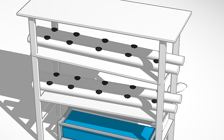 3D design Copy of hydroponic system - Tinkercad