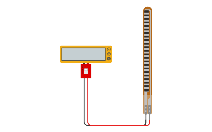 Circuit design Flex Sensor - Tinkercad