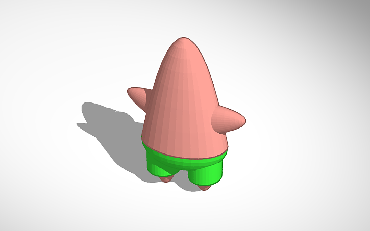 3D design Patrick Star - Tinkercad