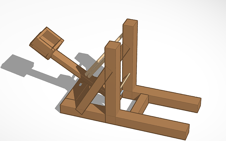 3D design catapult - Tinkercad