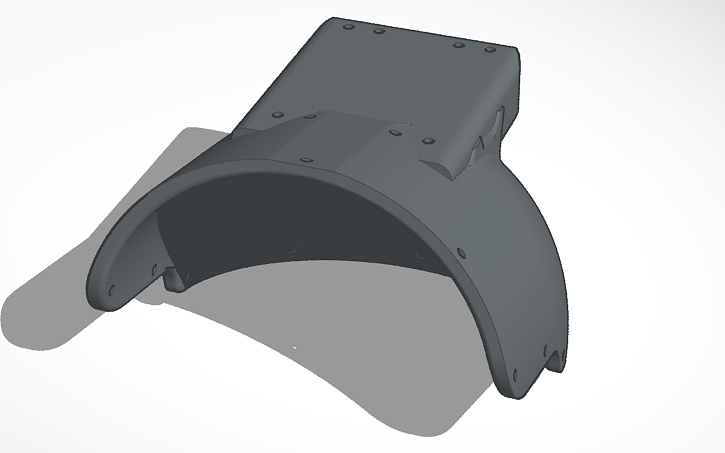 3D design Shoulder pad - Tinkercad