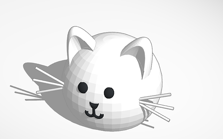 3D design cat - Tinkercad