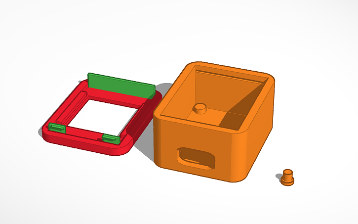 3D design WeMos D1 Mini LED Matrix Case - Tinkercad