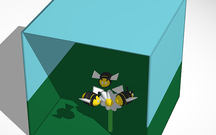 3D design bumble bees - Tinkercad