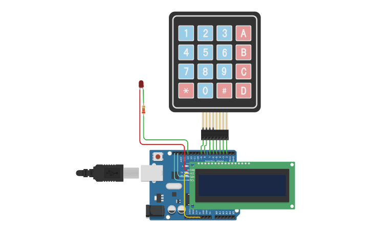 Circuit design WTF MATRIX - Tinkercad
