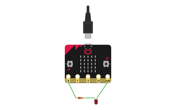 Circuit design Microbit - Tinkercad