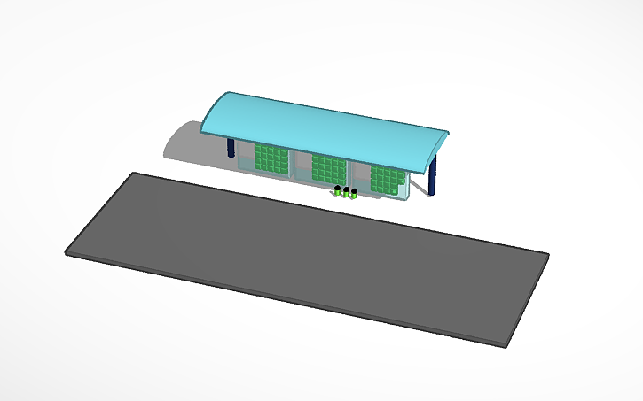 3D design Battery tank Model - Tinkercad