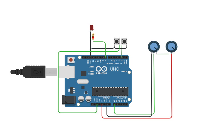 Circuit Design Timer Con Potenziometro Tinkercad