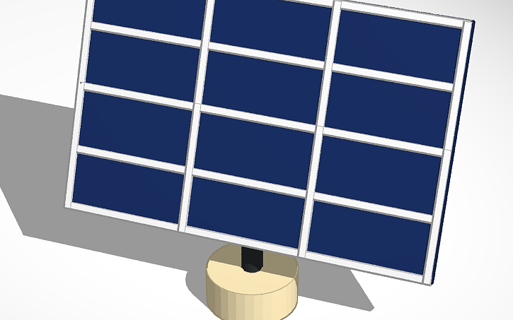 3D design Solar Panel - Tinkercad