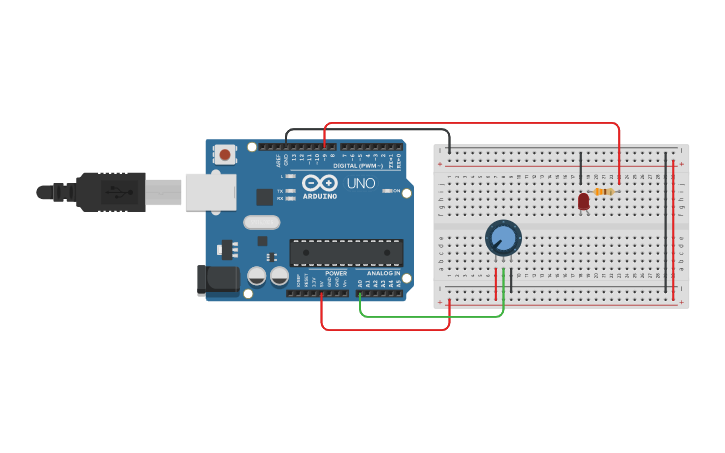 Circuit design Comunicazione bidirezionale via seriale con arduino - Tinkercad