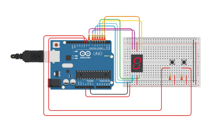 Circuit Design Guessing Number Tinkercad 
