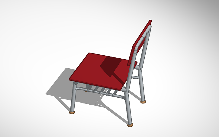3D design School Chair - Tinkercad
