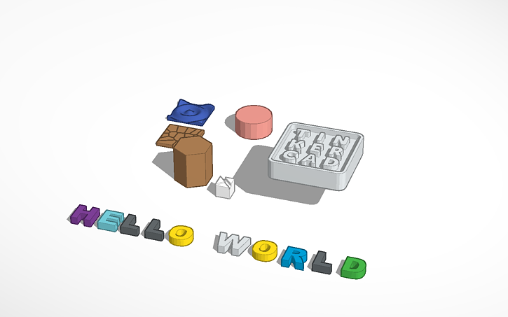 3D design words - Tinkercad