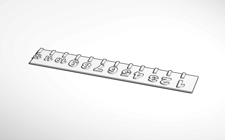 3d Design Ruler Tinkercad