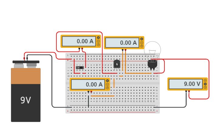 Circuit design Circuito de Transistor NPN - Tinkercad