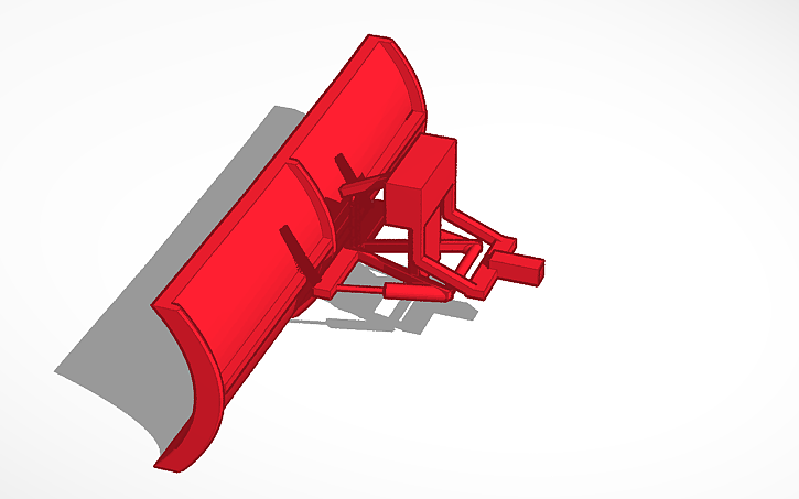 3D design snow plow - Tinkercad
