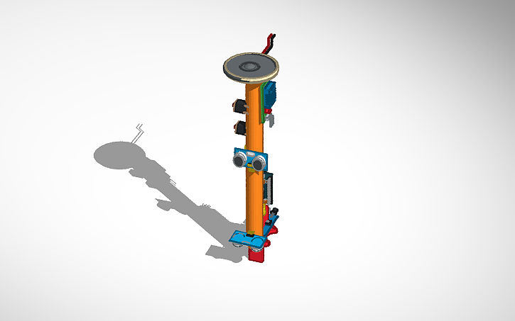3D design Copy of ssm ece blind stick - Tinkercad