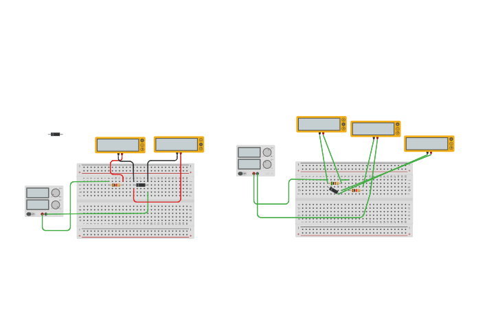 Circuit design p/n junction - Tinkercad
