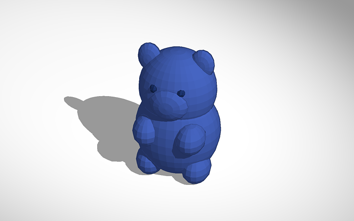 3D design Gummi Bear - Tinkercad