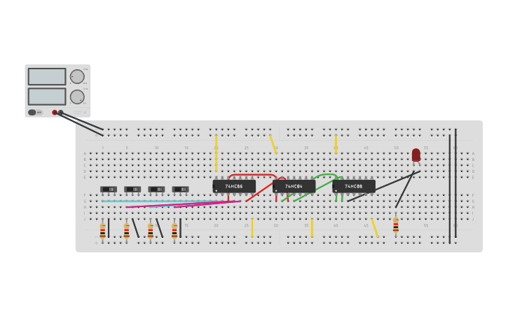 Circuit design Bodacious Wolt - Tinkercad