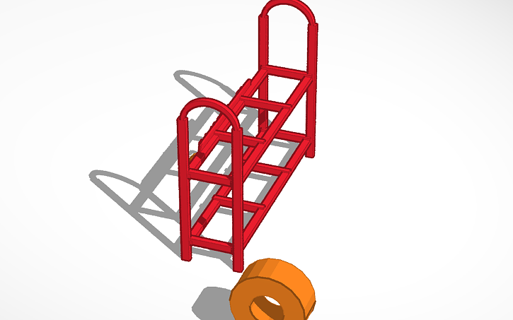 3D design Micro Scale GarAge O H tier rack - Tinkercad