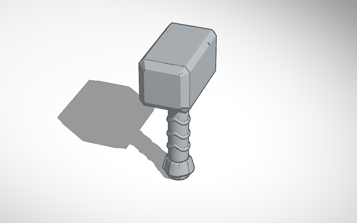 3D design Thor Hammer | Tinkercad