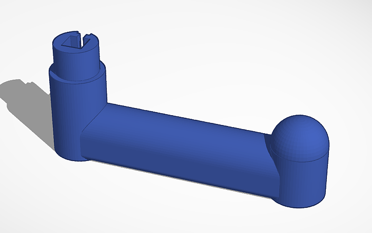 3D design Door Handle 4 - Tinkercad