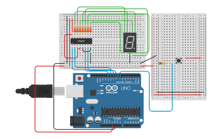 Circuit design Count_button - Tinkercad