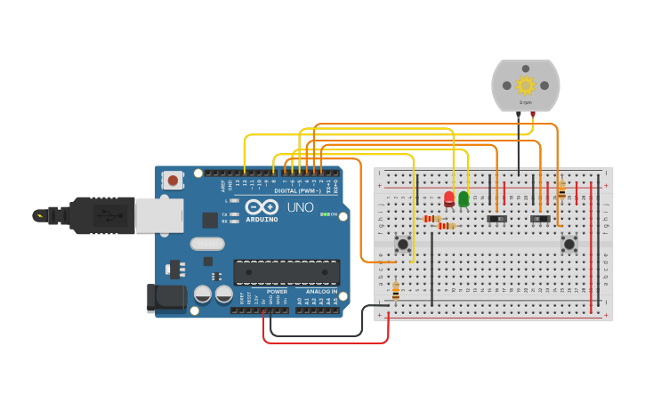 Circuit design Electronic Design Simulation - Tinkercad