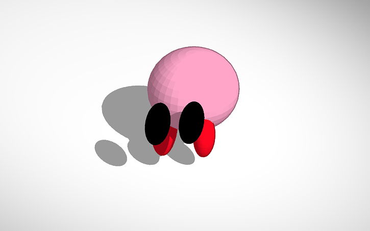 3D design kirby - Tinkercad