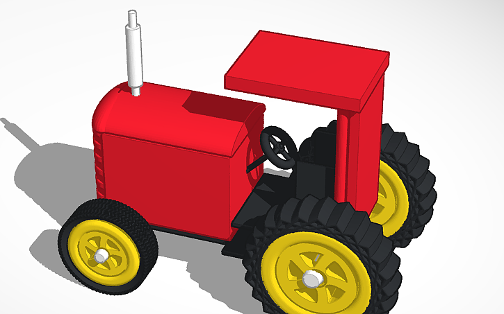 3D design Tractor - Tinkercad