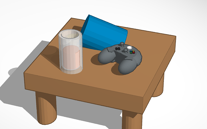 3D design gamer's table | Tinkercad