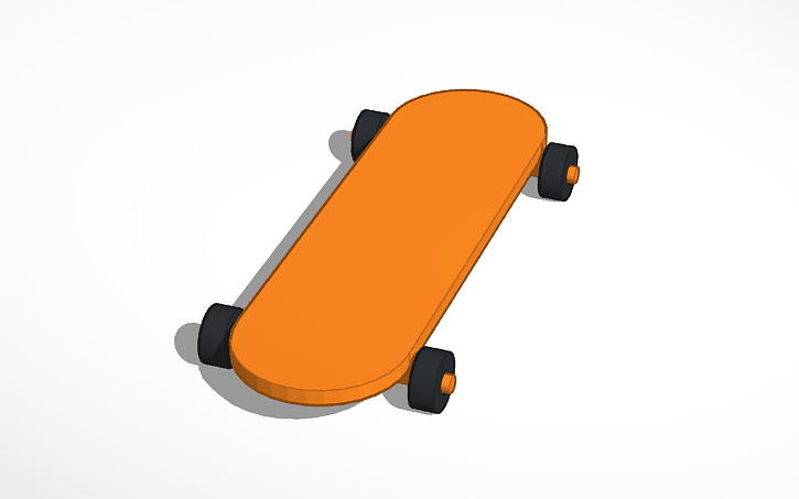 3D design Mr Ben's skateboard - Tinkercad