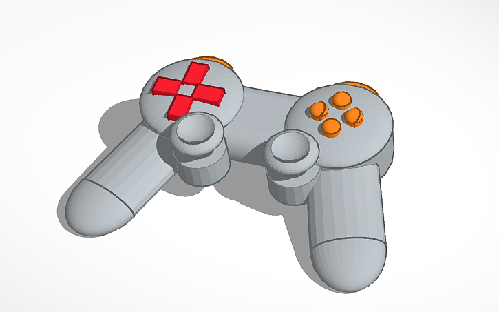 3D design Game Controller - Tinkercad