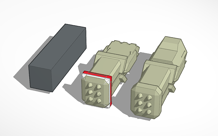 3D design mech arena missile rack 8 - Tinkercad