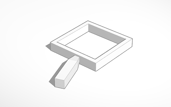 3D design Quadrat rotat - Tinkercad