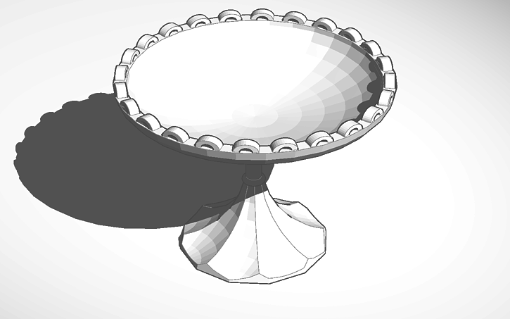3D design Candy Dish - Tinkercad