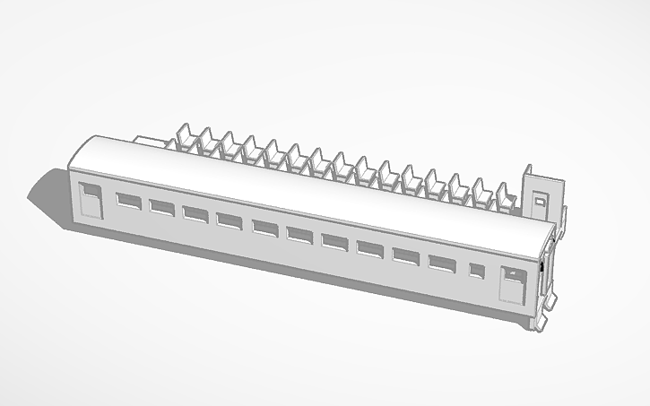 3D design HO scale Mbta cabcar horizon coach phase 2 (to scale with ...