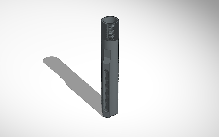 3D design AR15 Buffer Tube MilSpec. - Tinkercad