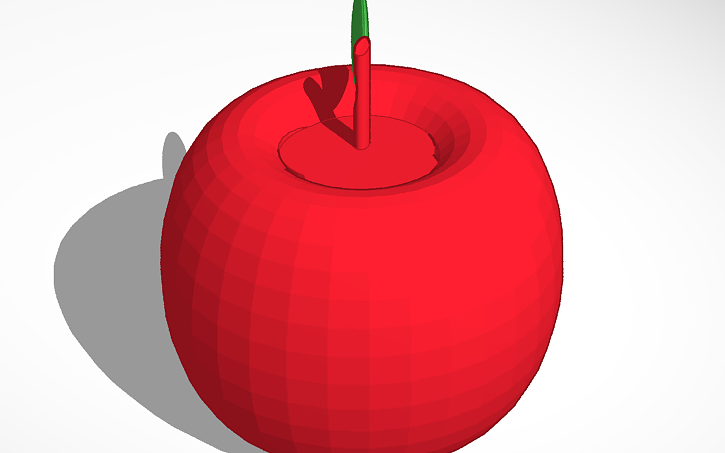3D design apple - Tinkercad