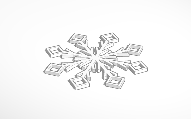 3D design Snowflake - Tinkercad