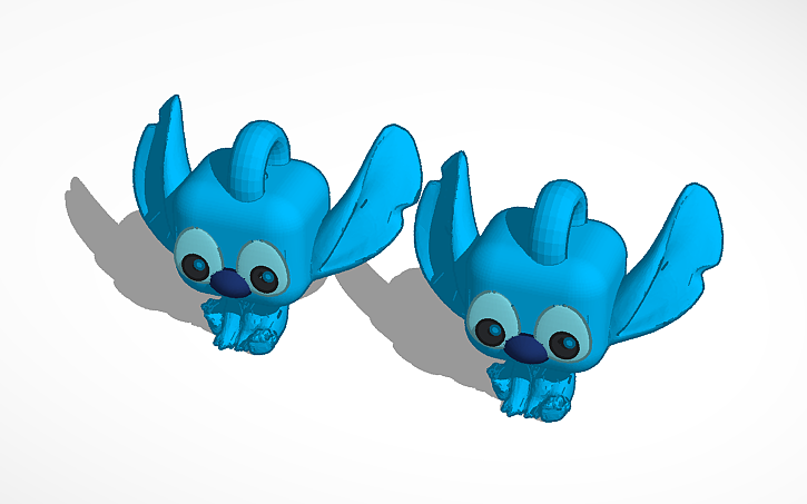 3D design STICH Funko pop - Tinkercad