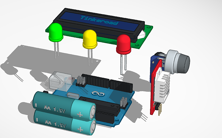 3D design Sensor 3in1 - Tinkercad