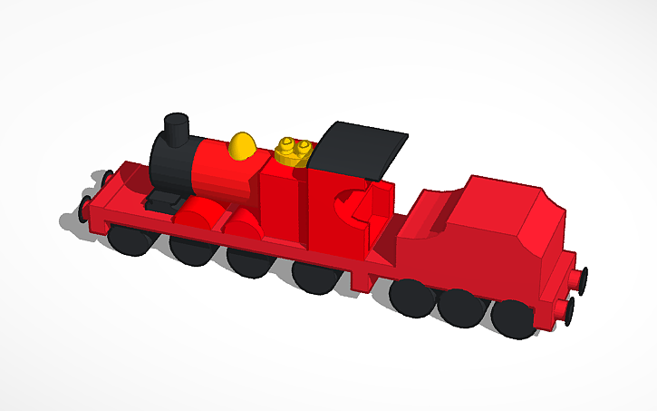 3D design J11 train with extended front - Tinkercad