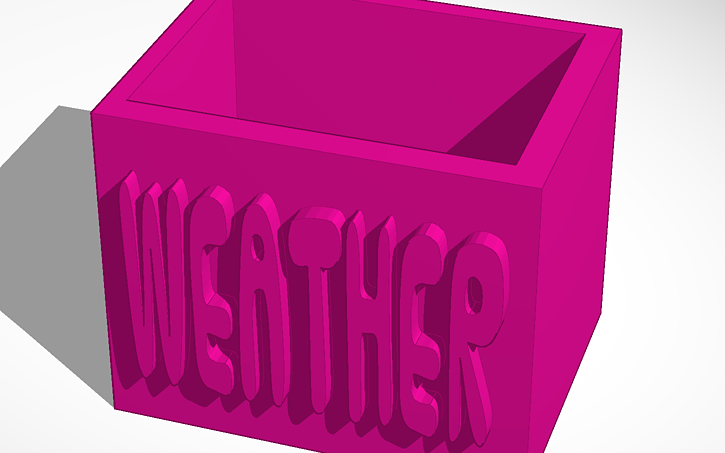 3D design Weather - Tinkercad