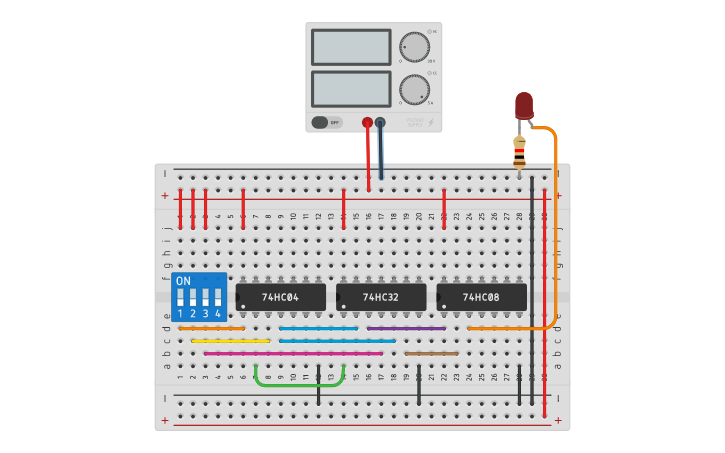 Circuit Design Realization Of Functions Using Pos Form Tinkercad 2448