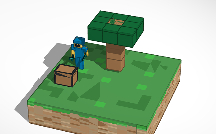 3D design MINECRAFT CHARACTER | Tinkercad