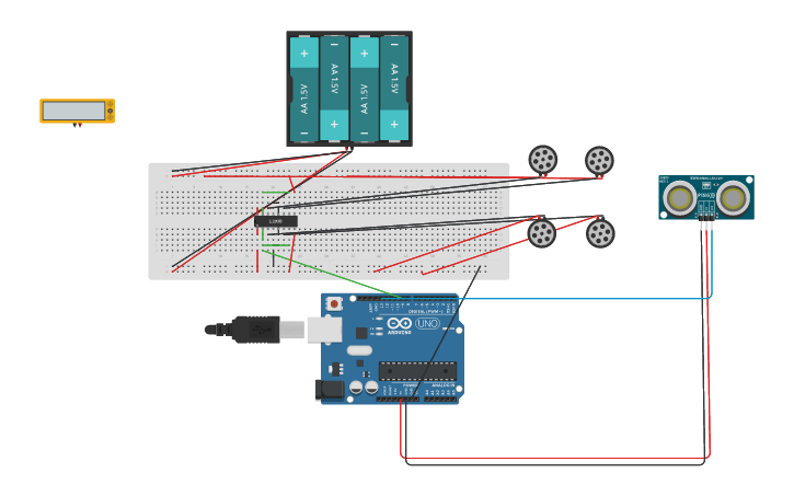 Circuit design Car - Tinkercad