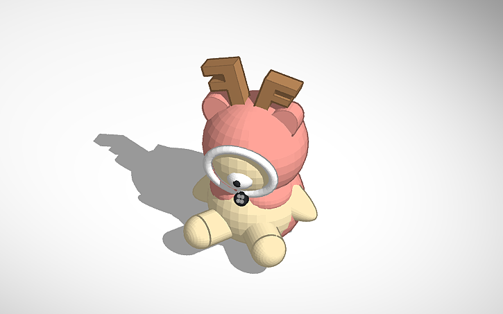 3D design teddy bear - Tinkercad